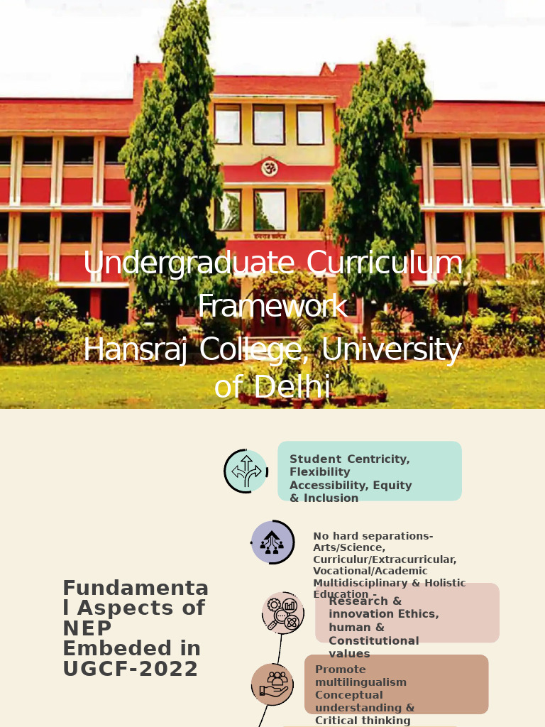 Undergraduate Curriculum Framework Final - Animesh | PDF | Bachelor's ...