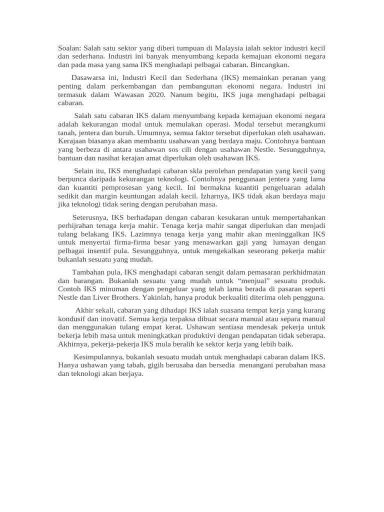 karangan IKS (1) | PDF