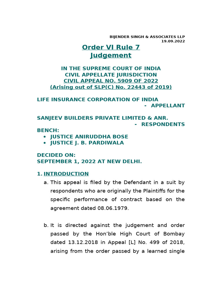 ORDER 6 RULE 17 (Just For Reading) | PDF | Lawsuit | Pleading