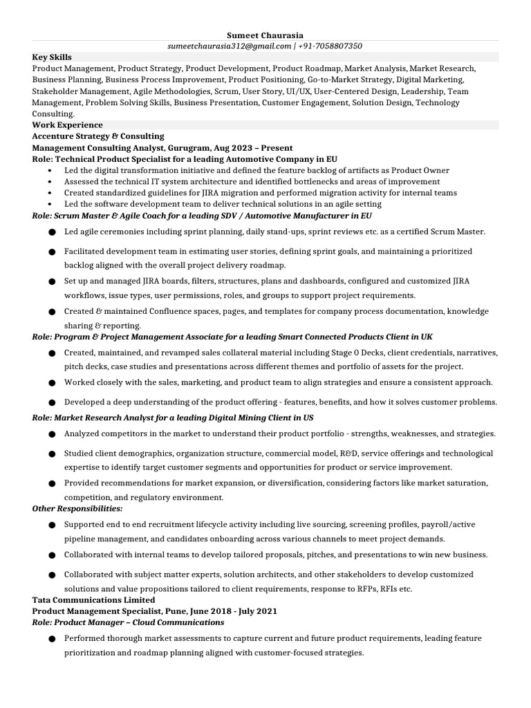 Product Management & Agile Expertise | PDF | Scrum (Software ...