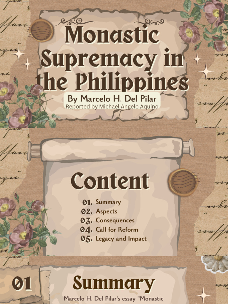 AQUINO - Monastic Supremacy in The PHL | PDF | Philippines
