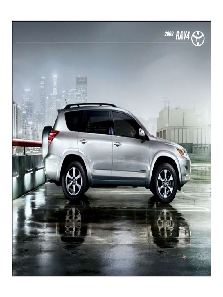 2009 Toyota Rav4 Brochure | PDF | Four Wheel Drive | Seat Belt