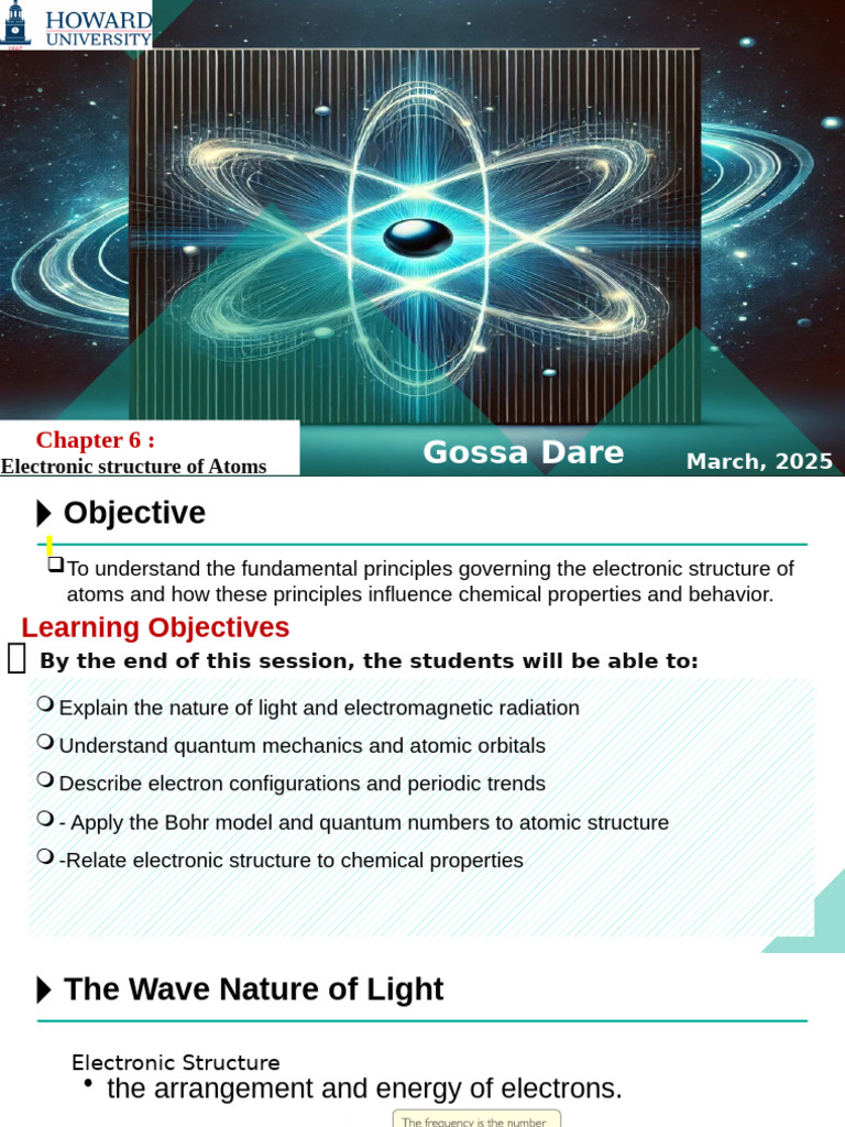 Chapter 6 Electronic Structure Of Atoms Pdf Atomic Orbital Electron Configuration