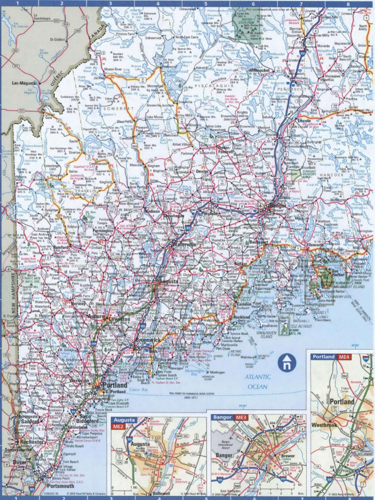 Maine Road Map | PDF
