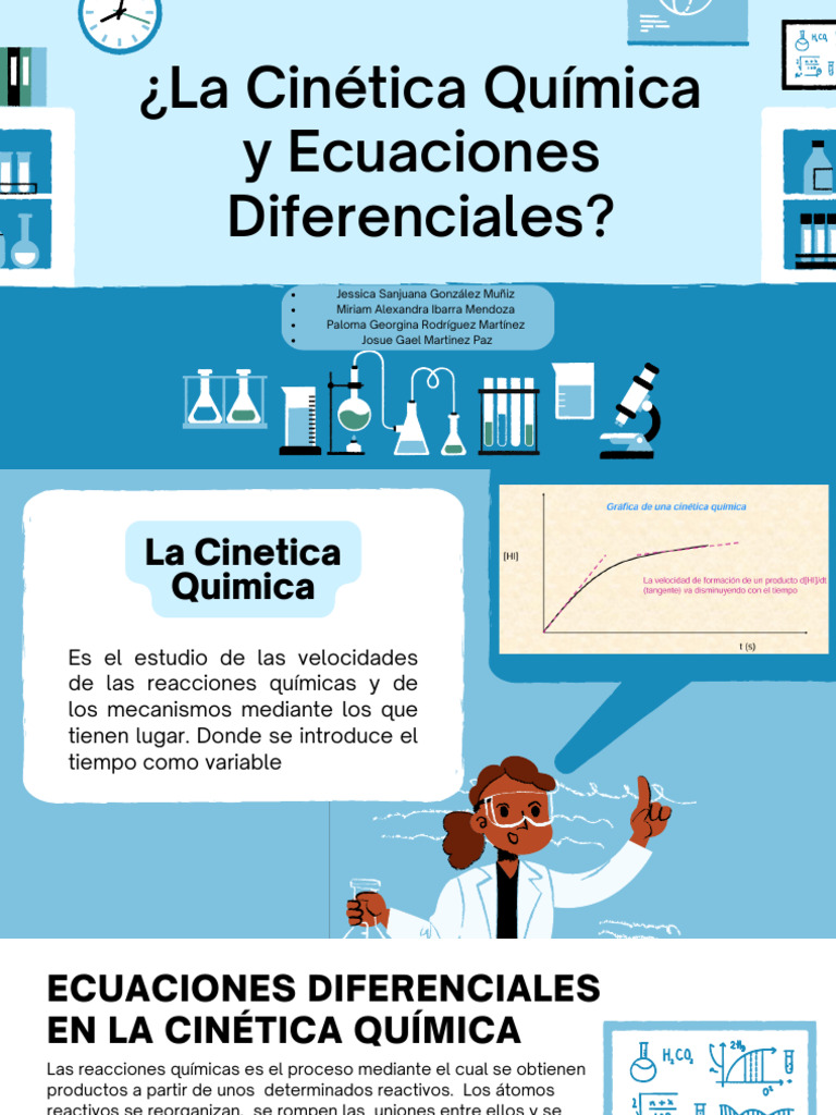Cinética Química y Ecuaciones Diferenciales | PDF | Cinética química ...