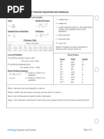 Biostatistics Formula Sheet | PDF