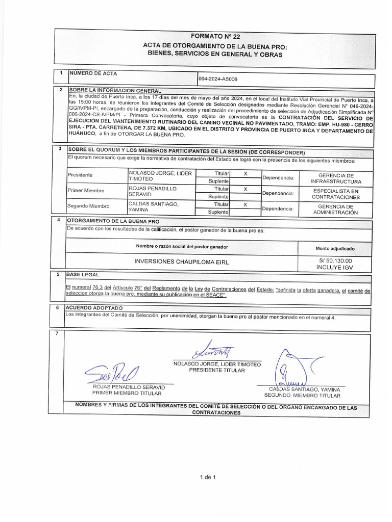 BUENA PRO CERRO SIRA | PDF