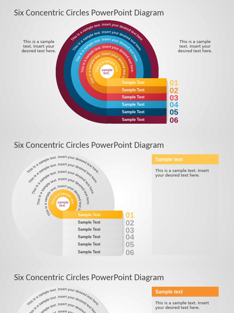 7766 06 Six Concentric Circles Powerpoint Diagram 16x9 1 | PDF