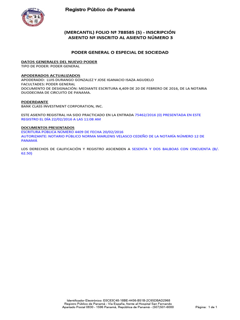 Datos de Contacto | PDF