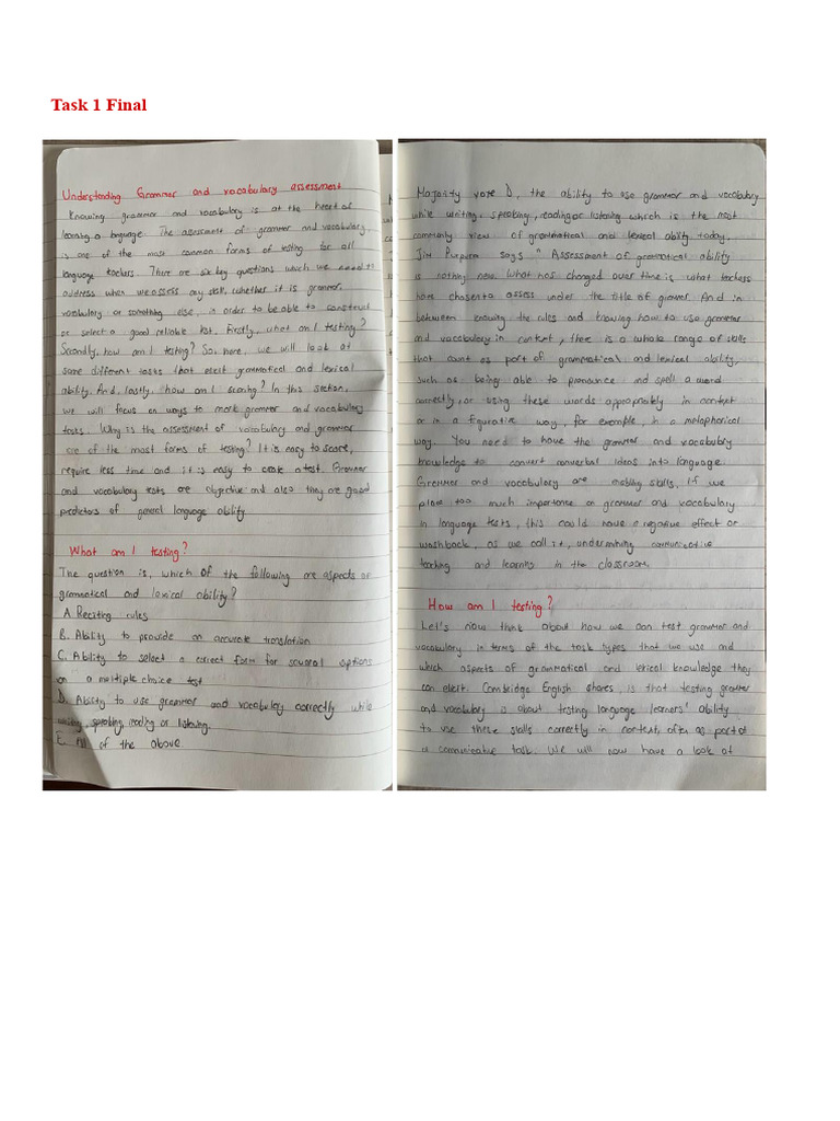 Final Language Assessment and Testing | PDF | Learning | Human ...