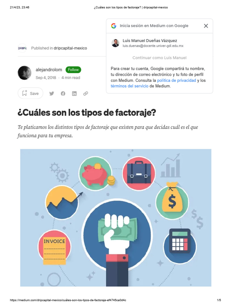 ¿Cuáles son los tipos de factoraje_ _ dripcapital-mexico | PDF ...