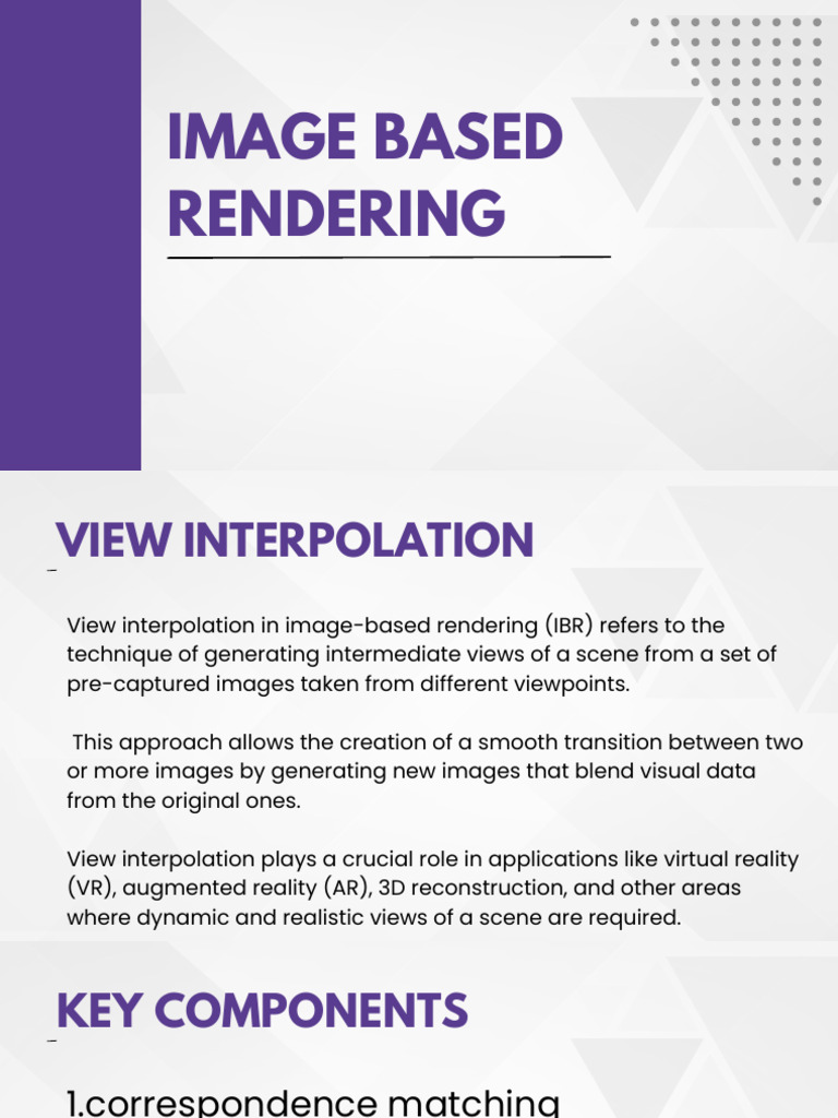 View Interpolation and Layered Depth Images | PDF | 3 D Computer Graphics | Rendering (Computer ...