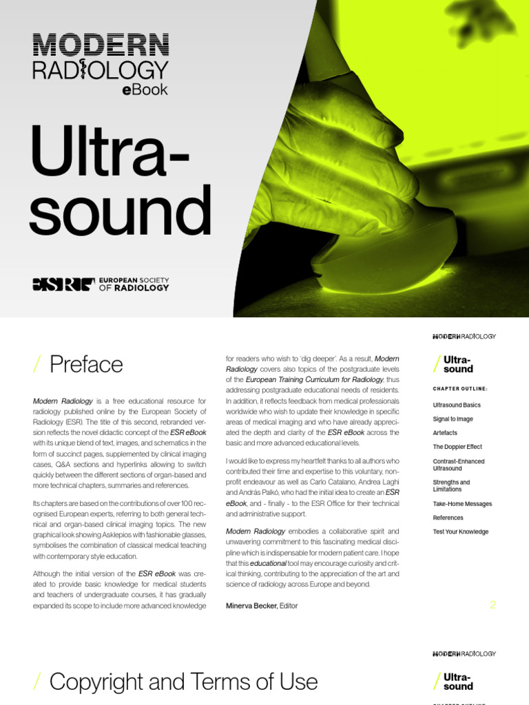 ESR Modern-Radiology Ebook Chapter 08 | PDF | Medical Ultrasound | Doppler Effect