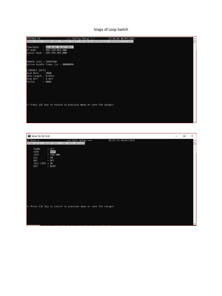 Snaps of Loop Switch | PDF