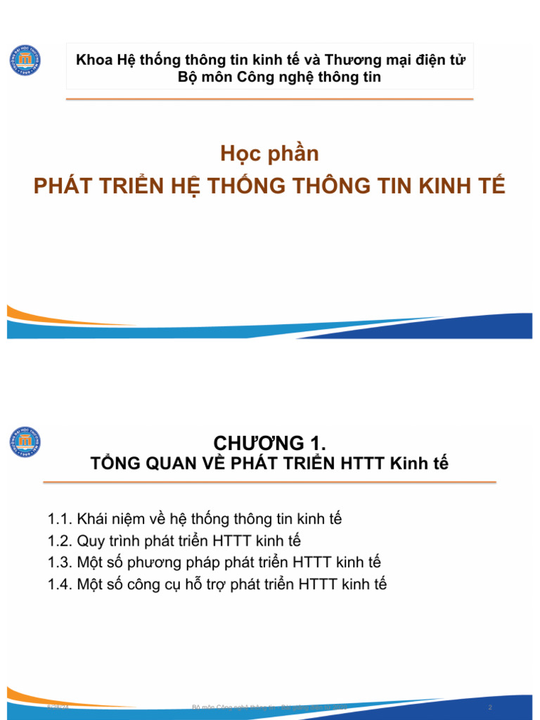 01_Tong Quan Phat Trien HTTTKT_2024 | PDF