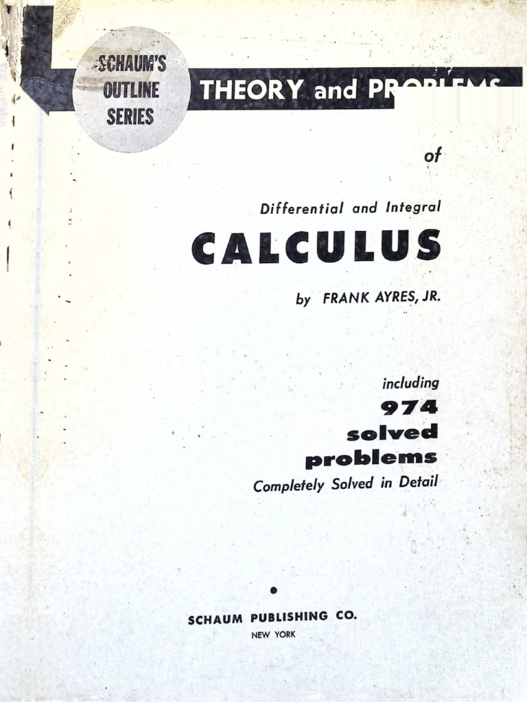 Calculus - Shaum | PDF | Trigonometric Functions | Integral