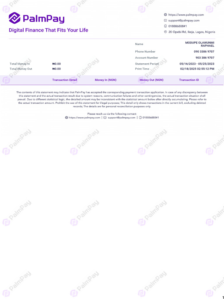 Statements Download - 20250218135512 | PDF