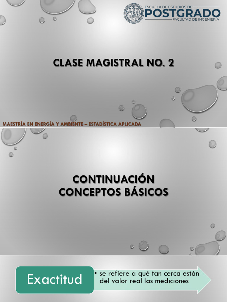 Presentación Clase 2 MEA | PDF | Media | Estadísticas