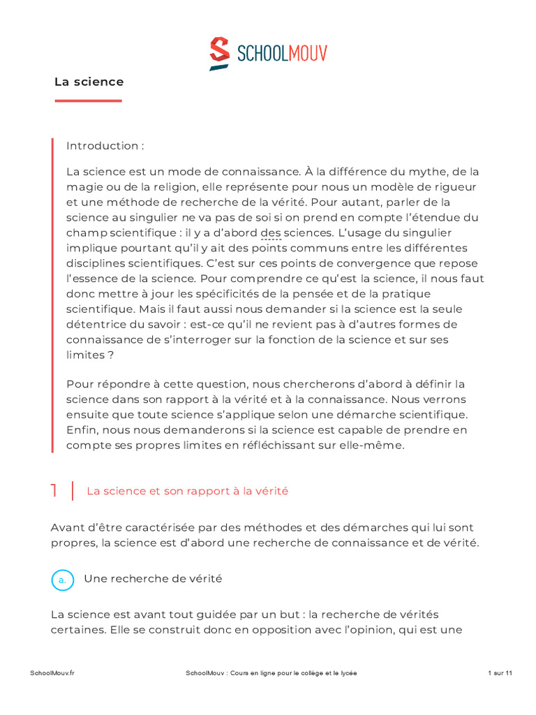 Comprendre la science et sa méthode | PDF | Science | Méthode scientifique