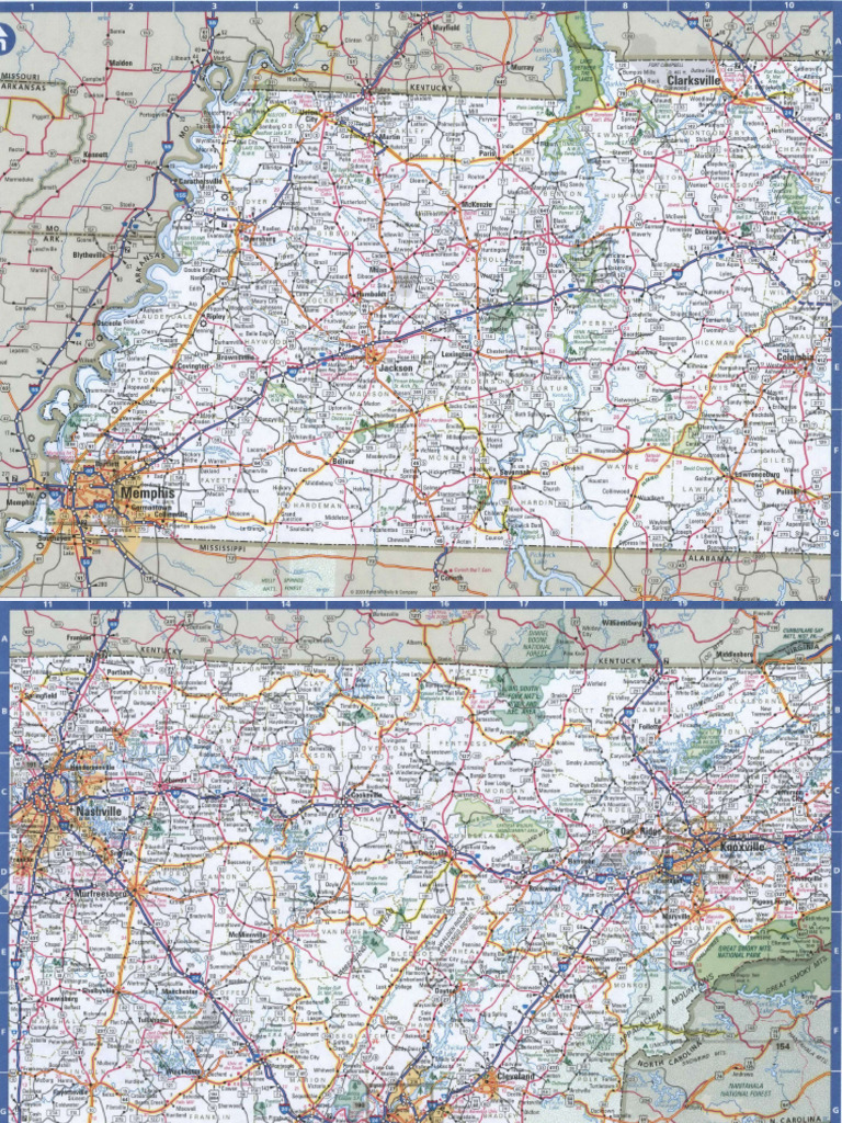 Tennessee Road Map | PDF