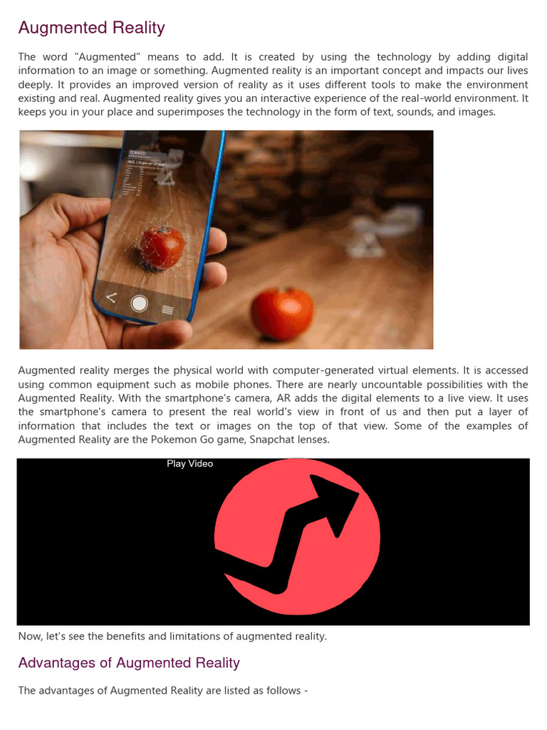 Augmented & Virtual Reality | PDF | Augmented Reality | Virtual Reality