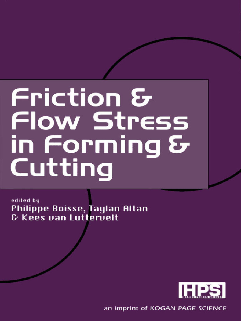 Friction & Flow Stress in Forming & Cutting | PDF | Friction | Wear