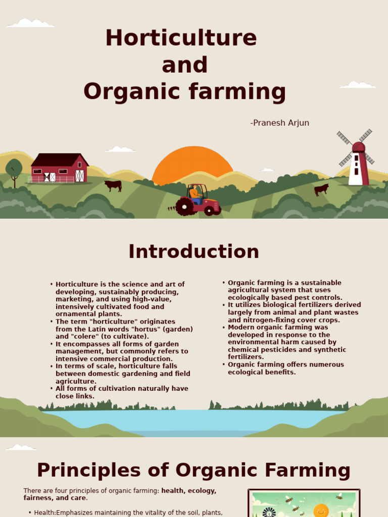 Principles of Organic Farming Explained | PDF | Agriculture | Organic ...