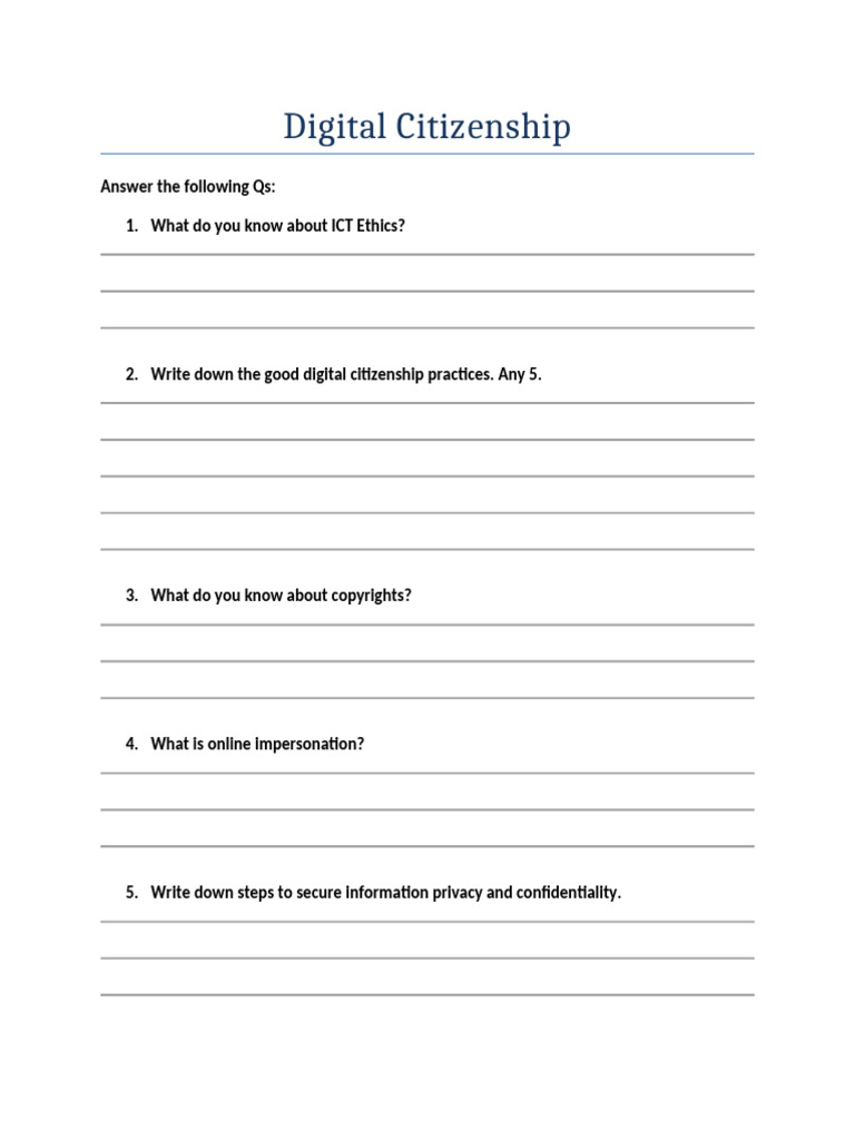 Essential Guide to Digital Citizenship | PDF