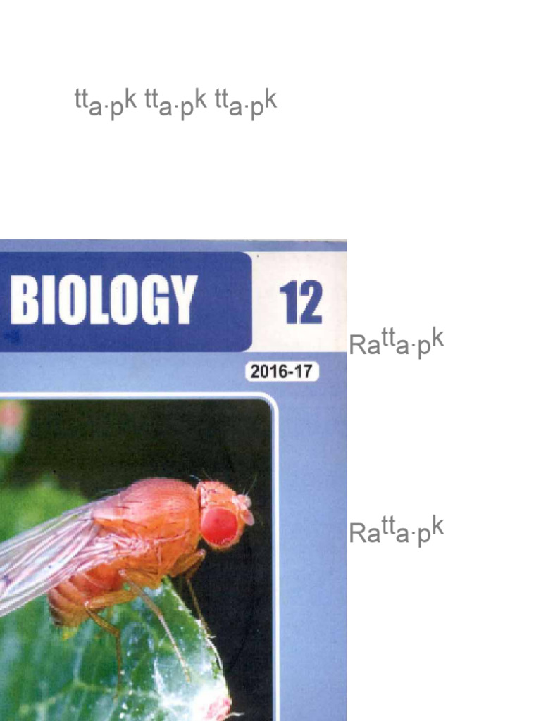 Biology Part 2 Class 12th (ratta.pk) | PDF