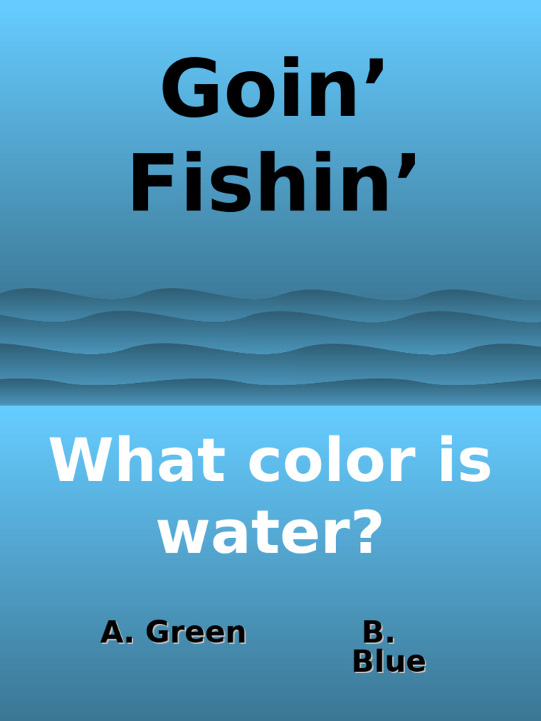 Fishing Quiz: Color and Nouns | PDF