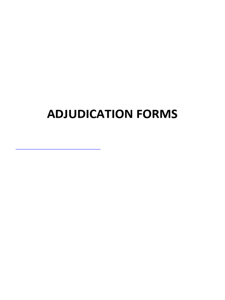 Ajudication Forms Combined - 04 March 2025 | PDF | Paragraph | Essays