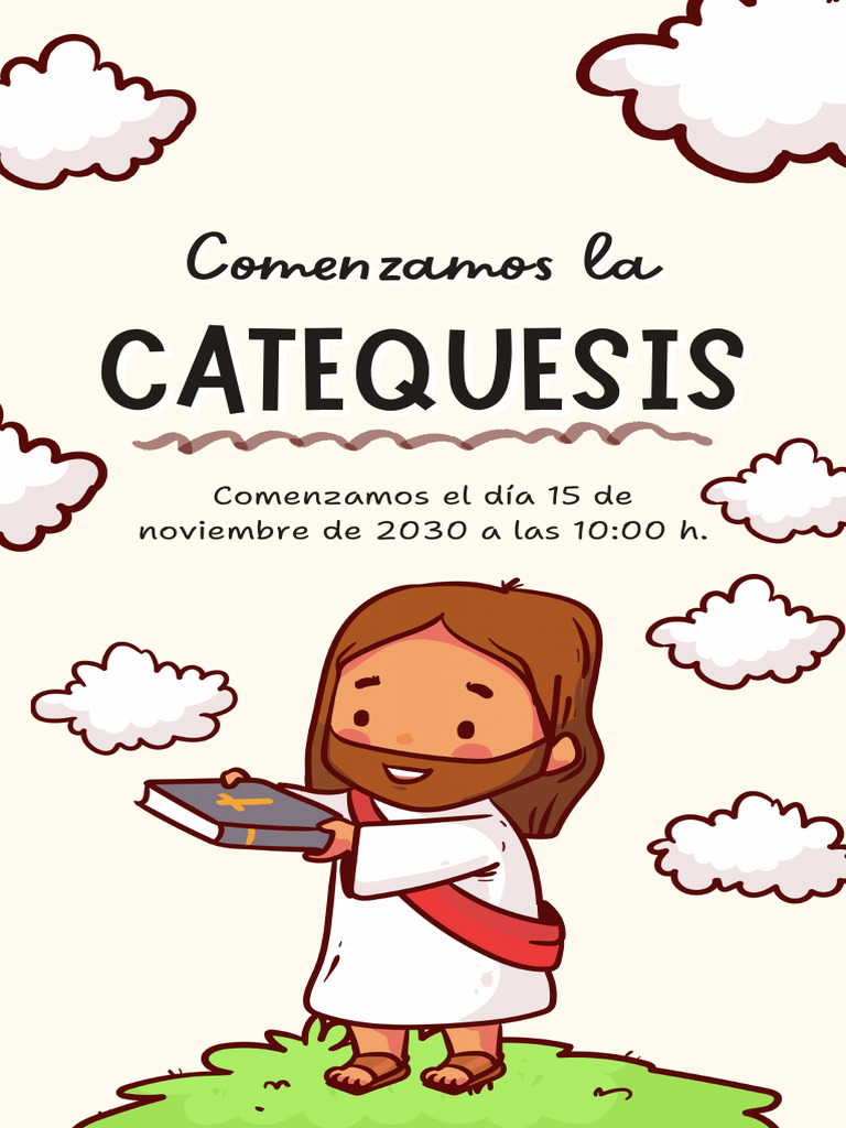 Historia de Instagram Comenzamos La Catequesis para Niños Infantil Religioso Beis PDF | PDF