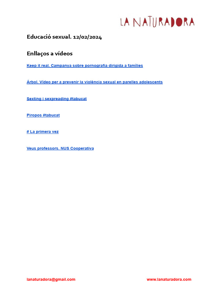 Enllaços Recursos Sessió 4 | PDF