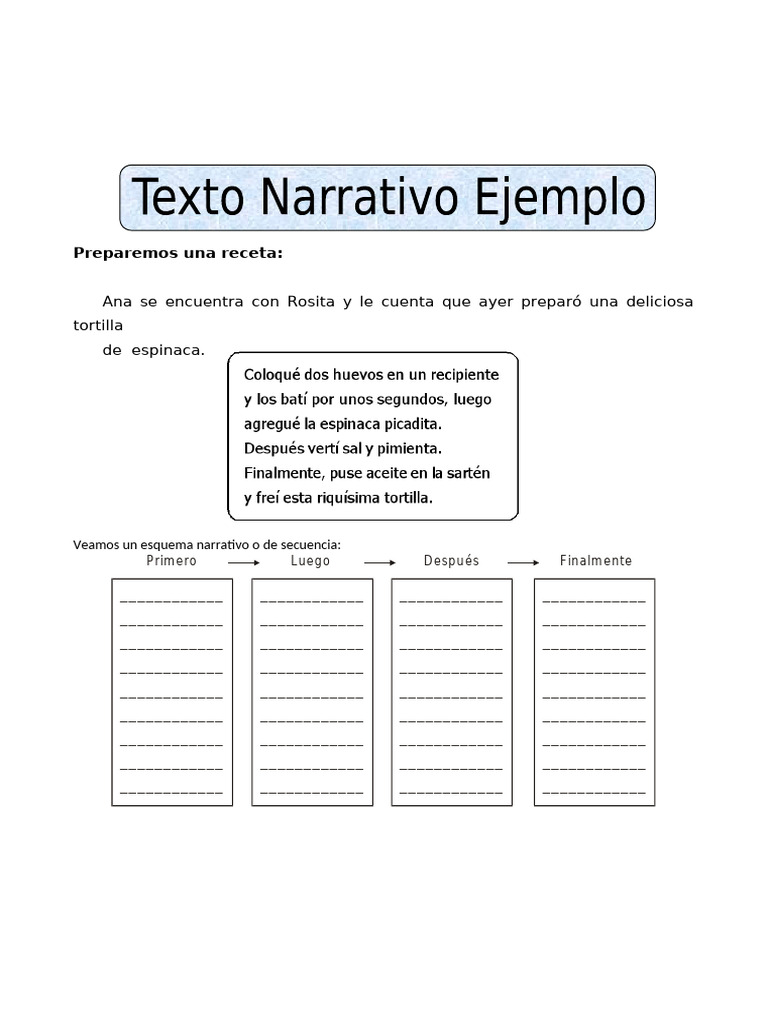 Actividad Texto Narrativo 1 | PDF