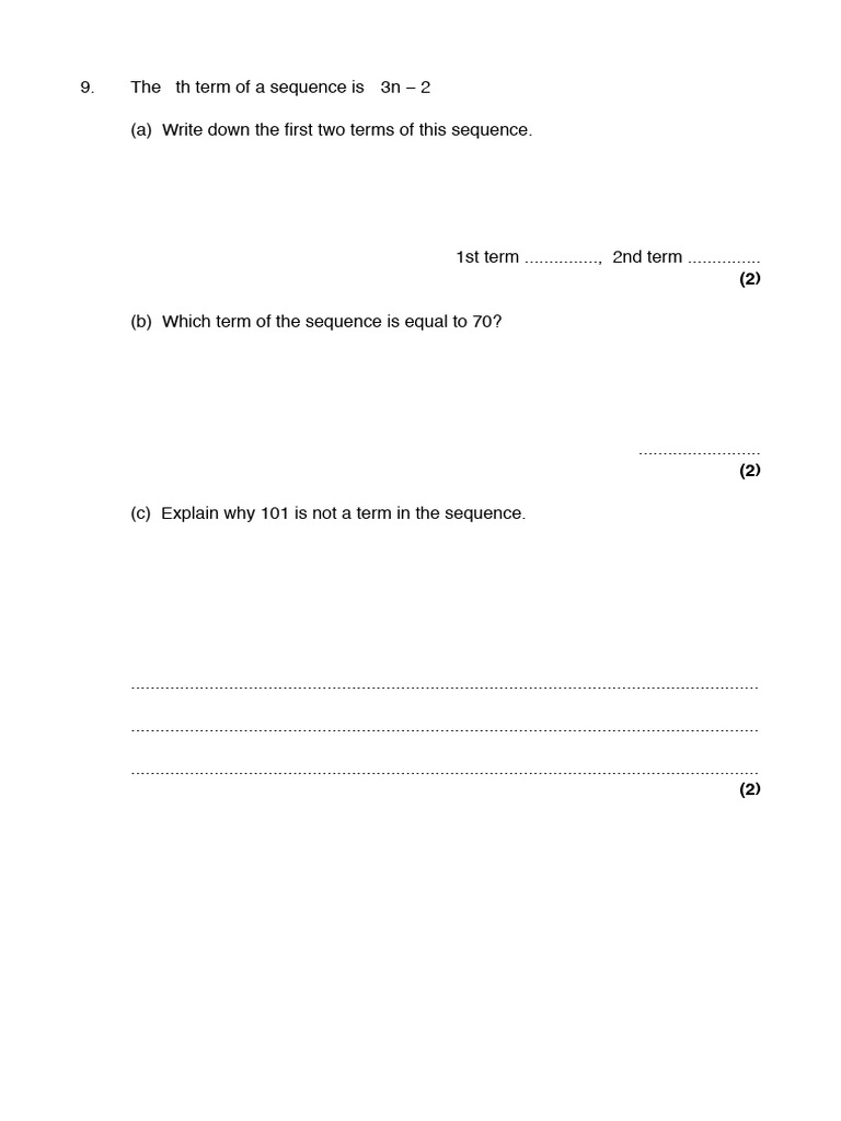 Corbett Maths Sequence Edit 1 | PDF | Mathematics