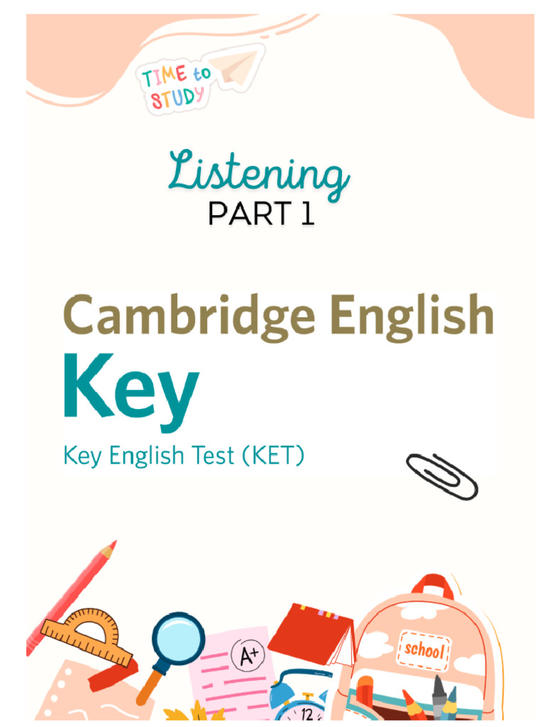 KET - Listening Part 1 | PDF