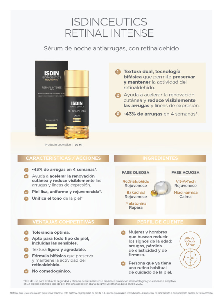 Infografía Retinal Intense 0924+ | PDF | Piel