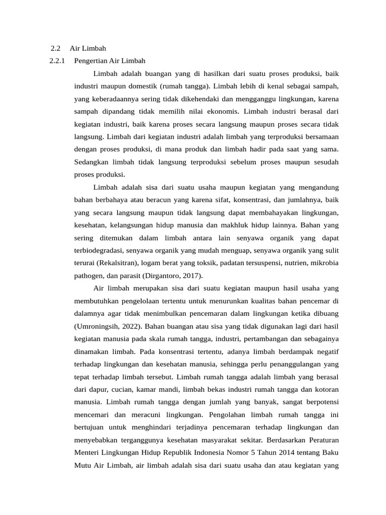 Air Limbah | PDF