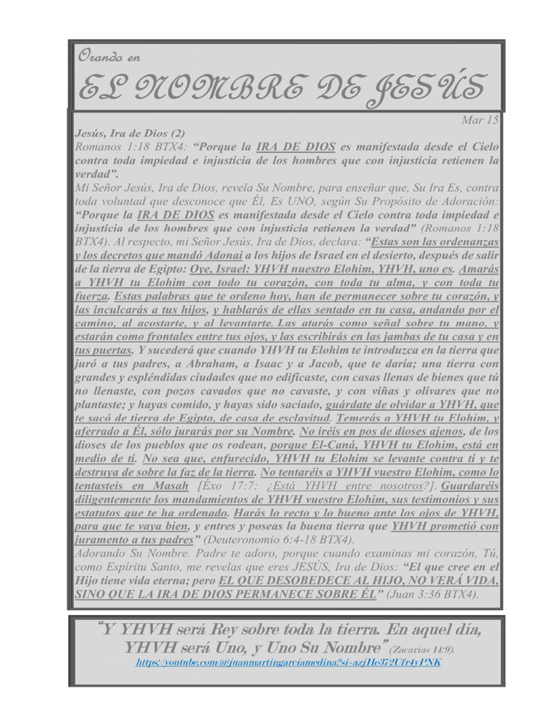 Jesús, La Ira de Dios 2 | PDF
