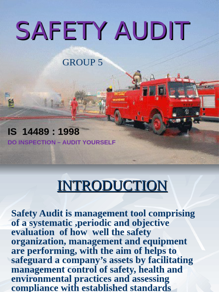 Safety Audit PPT Representation 2 | PDF | Audit | Safety