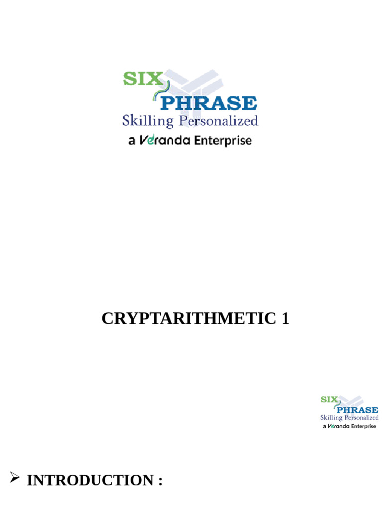 Solving Cryptarithmetic Problems | PDF | Mathematics
