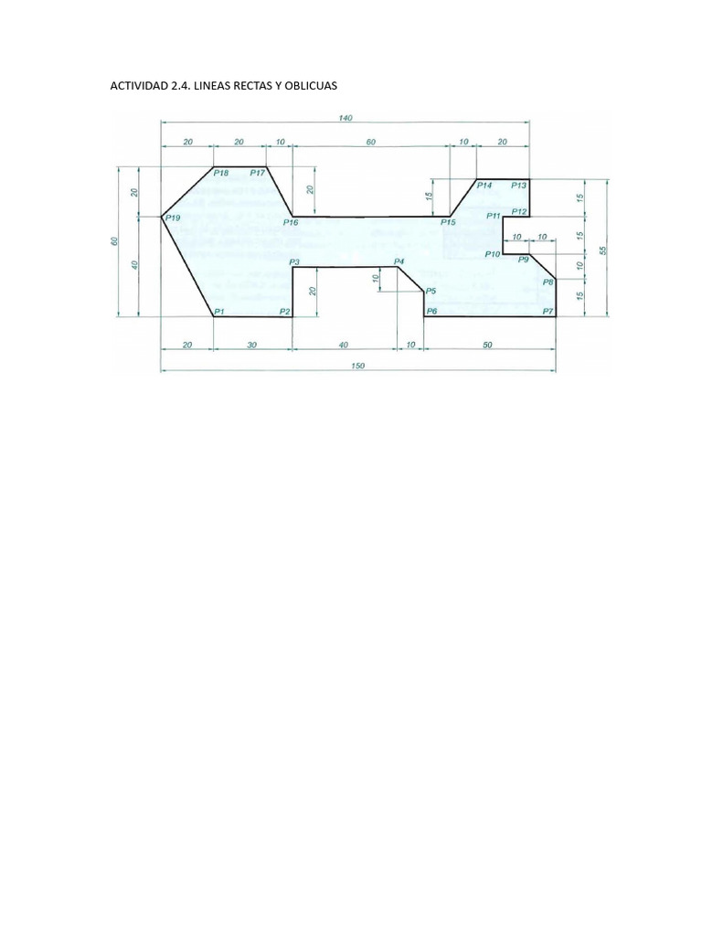 Actividad 2.4. Lineas Rectas y Oblicuas | PDF