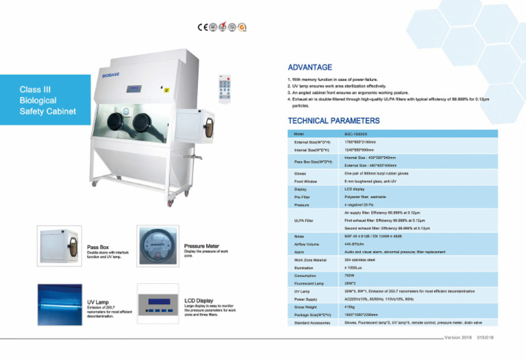 Biosafety Class III | PDF