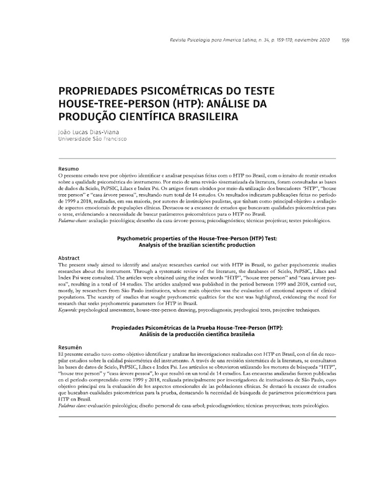 Propriedades Psicometricas HTP | PDF
