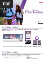 Guía de Uso de Aon Pocket App | PDF | Aplicación movil | ciberespacio