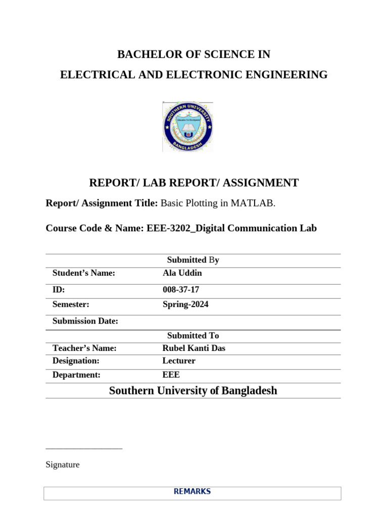 Digital Communication Lab-03 | PDF | Matlab | Computer Programming