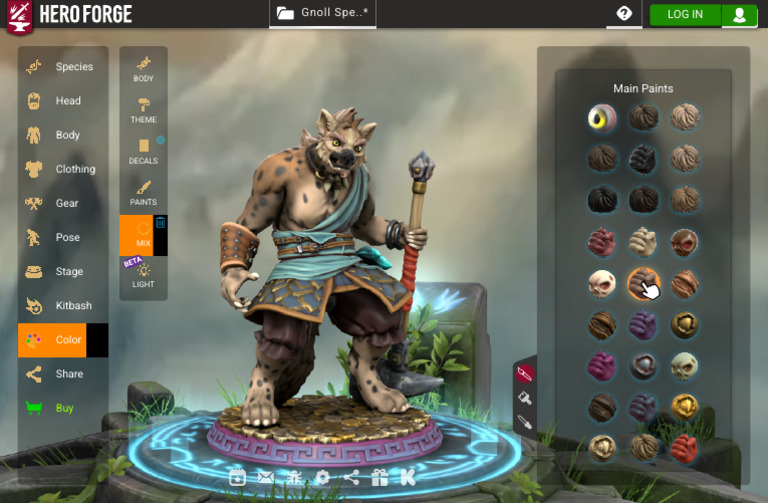 Gnoll Species Resource - made with Hero Forge | PDF