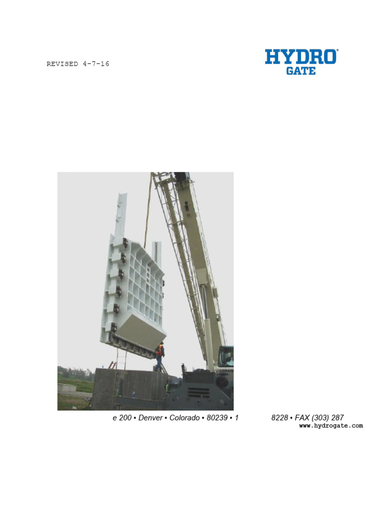 Hydro Gate Cast Iron Slide Gates Manual | PDF | Personal Protective ...