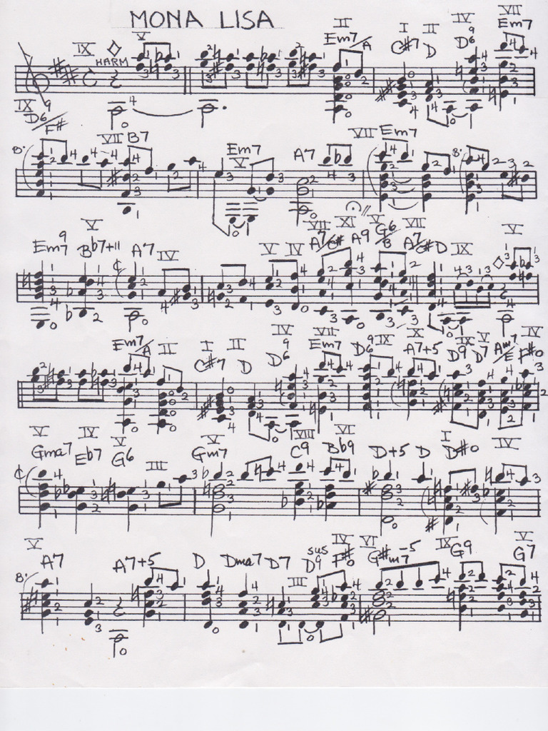 Mona Lisa_Chord Melody | PDF