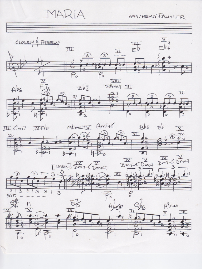 Maria_Chord Melody | PDF